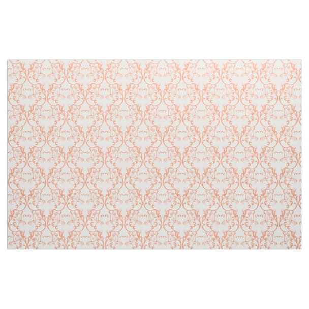 Blue Parisian Damask Pattern Fabric | Zazzle