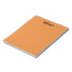 Orange Personalized Notepad | Zazzle