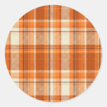 Orange plaid fabric | Zazzle.com