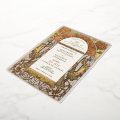 Orange Poppy Wedding Foil Art Nouveau Mucha Foil Invitation | Zazzle