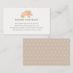 Orange Pumpkin Book Request Enclosure Card | Zazzle