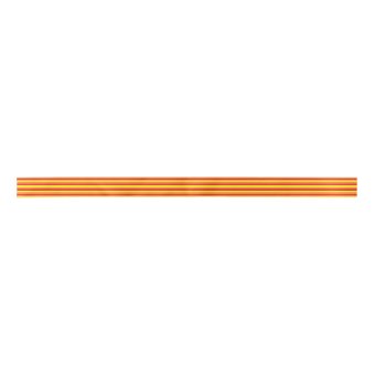 Orange, Red and Yellow Stripes Satin Ribbon | Zazzle