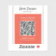 Orange Restaurant Menu Scan Order QR Code Sticker | Zazzle