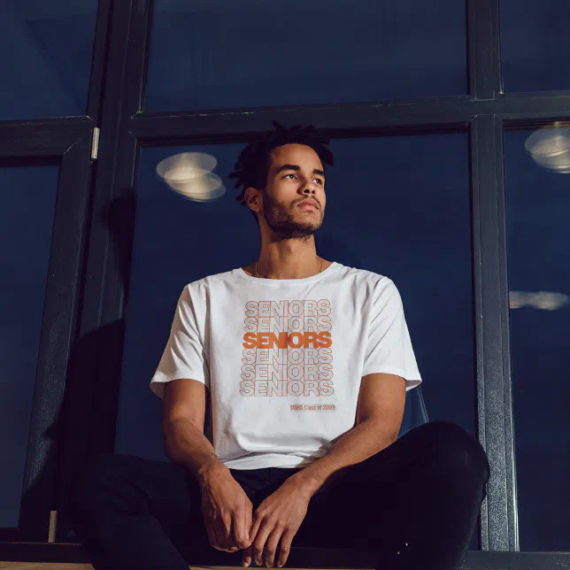 Orange Seniors Seniors Seniors T-Shirt | Zazzle
