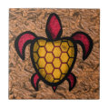 Orange Shell Turtle Tile | Zazzle
