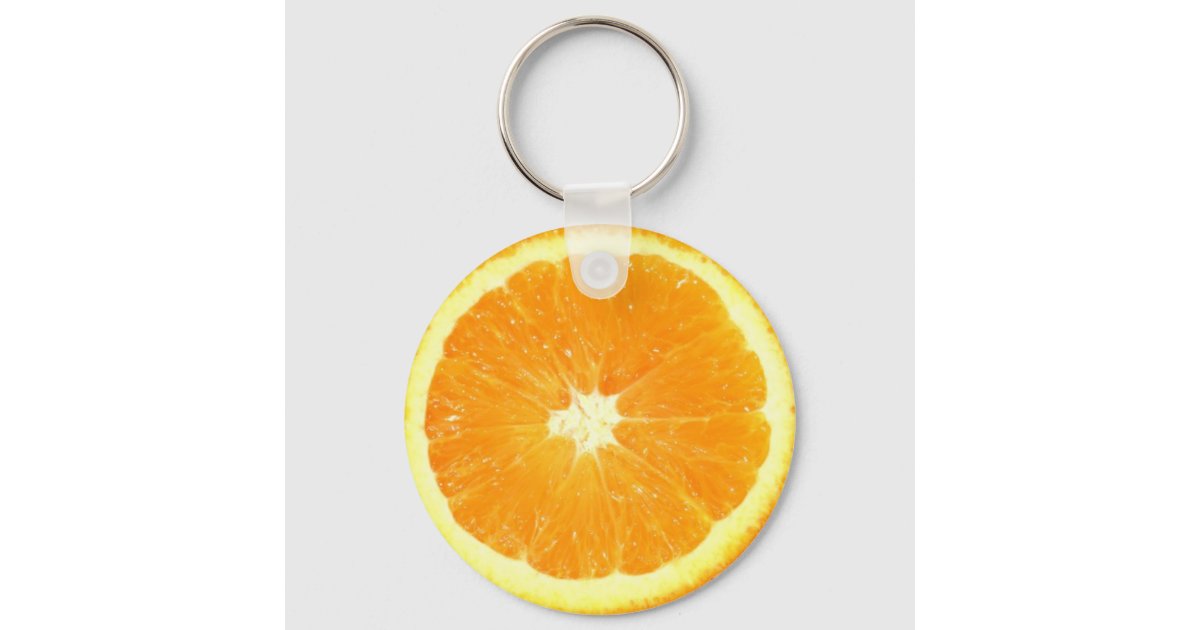 Orange Slice Keychain | Zazzle