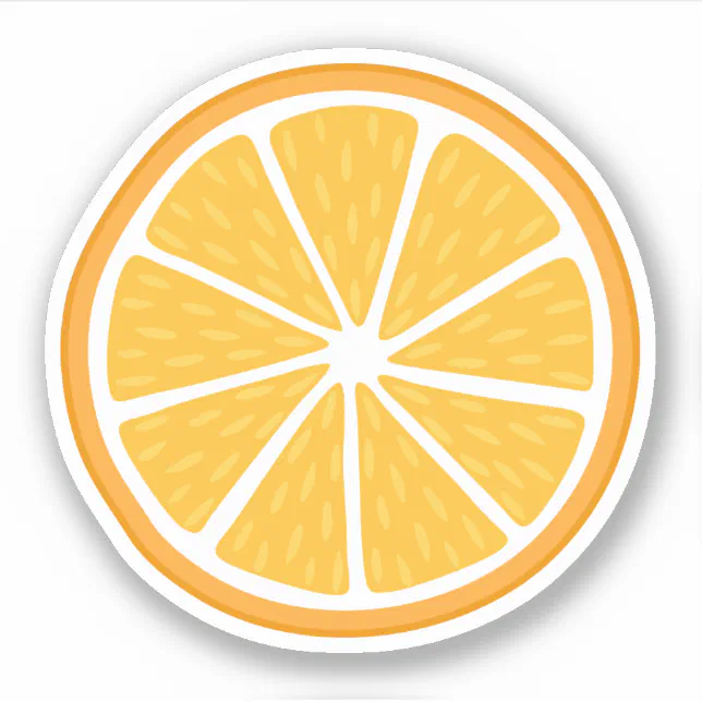 Orange slice sticker | Zazzle