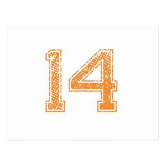 Number 14 Postcards | Zazzle