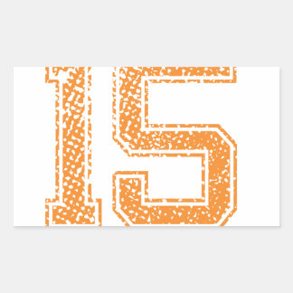 Number 15 Stickers | Zazzle