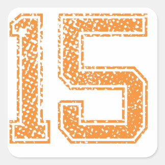 Number 15 Stickers | Zazzle