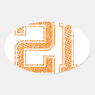 Number 21 Stickers | Zazzle