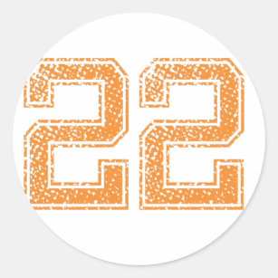 Number 22 Stickers | Zazzle