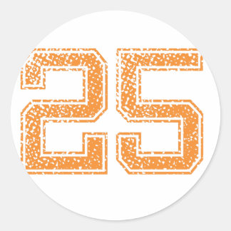 Number 25 Stickers | Zazzle