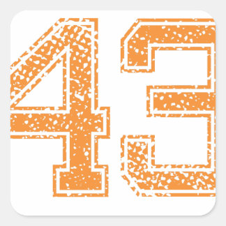 Number 43 Stickers | Zazzle