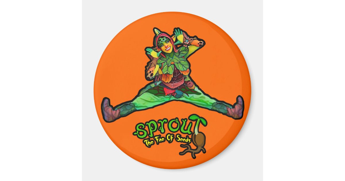 Orange Sprout Magnet | Zazzle