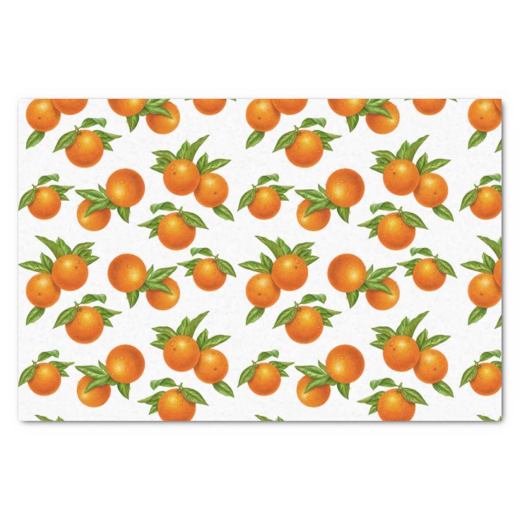 Orange Tissue Paper | Zazzle
