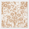 Orange Tree Burnt Orange Acanthus Orchard Morris Wallpaper | Zazzle
