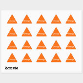 Orange Triangle Sticker | Zazzle