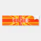 Orange Union Jack British Flag Swag Bumper Sticker | Zazzle