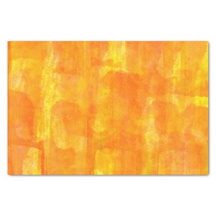 Orange Watercolor All-Over Print Tissue Paper | Zazzle.com