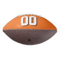 ORANGE WHITE AND BLACK Custom Football | Zazzle