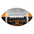 Orange White Black or Customize Your Own Football | Zazzle