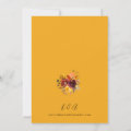 Orange & Yellow Fall Floral Wedding Invitation 3GW | Zazzle