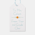 Orange You Glad It's Summer End of School Year Gift Tags | Zazzle