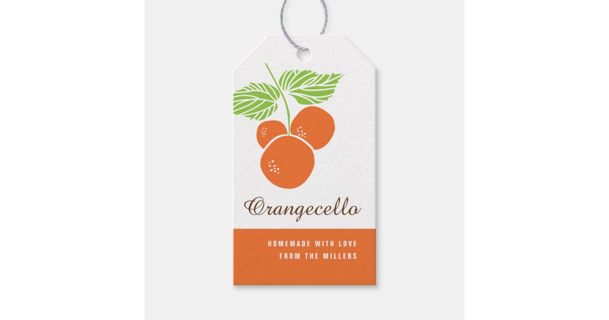 Orangecello Gift Tag | Zazzle