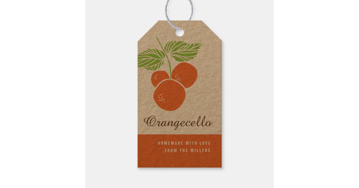 Orangecello Gift Tag | Zazzle