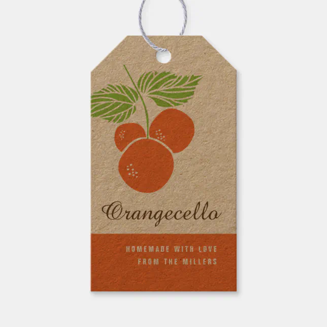 Orangecello Gift Tag | Zazzle