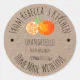 Orangecello Homemade with love kraft paper Classic Round Sticker | Zazzle