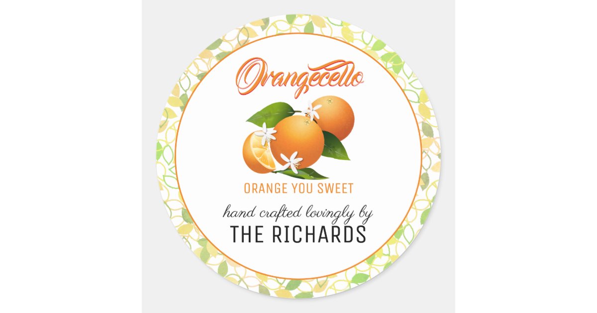 Orangecello Label | Zazzle