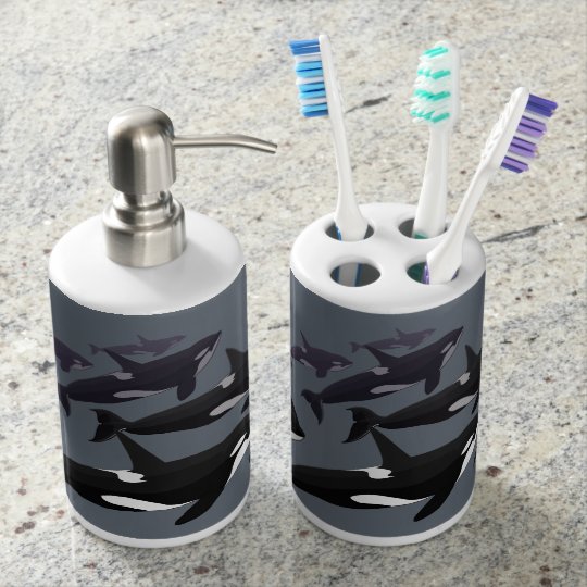 Orca Bath Souvenirs Killer Whales Bathroom Set | Zazzle.com