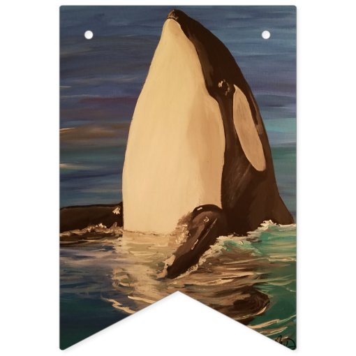 Orca Bunting Banner | Zazzle