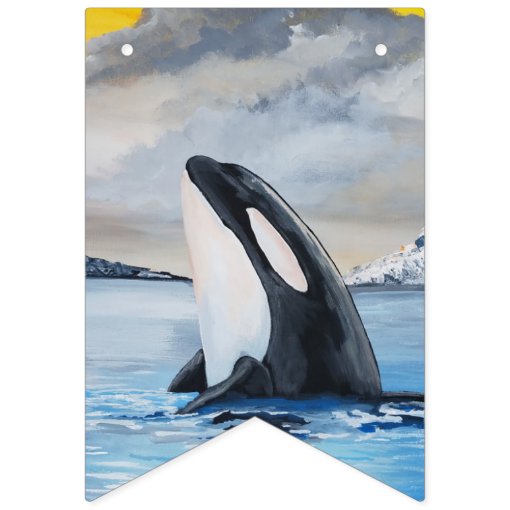 Orca Bunting Banner | Zazzle