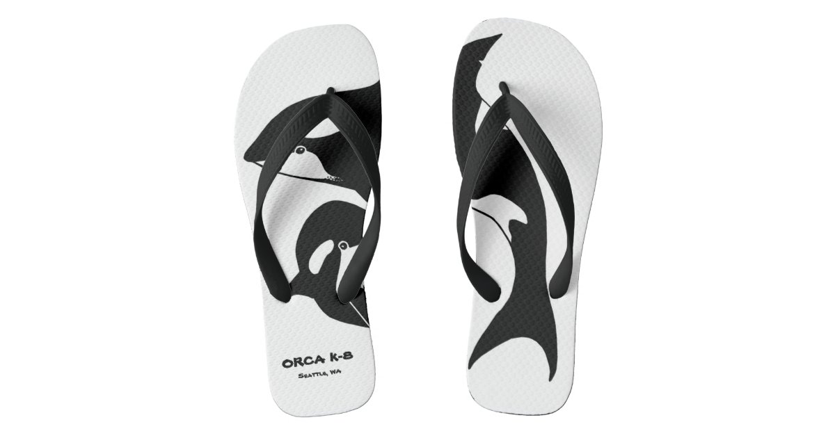 Orca Flip Flops | Zazzle