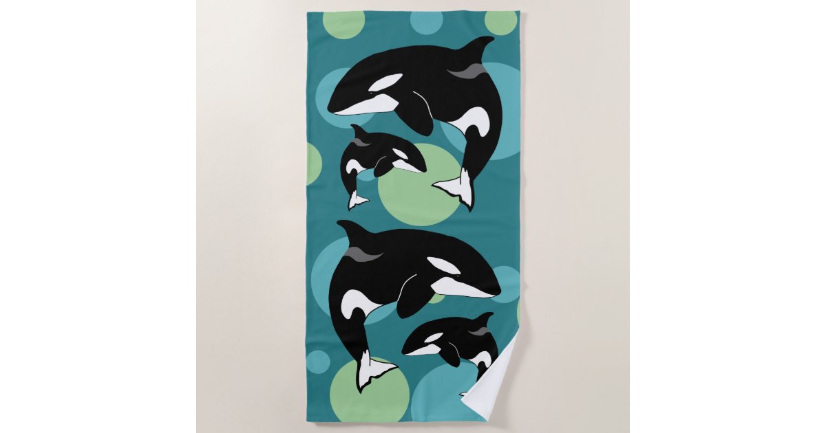Orca Killer Whale Beach Towel | Zazzle