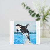 Orca Painting Postcard | Zazzle
