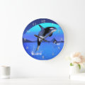 Orca Wall Clock | Zazzle