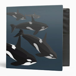 Orca Whale Binder Custom Killer Whale Binder Album | Zazzle