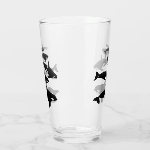 Orca Whale Glass Killer Whales Glasses Personalize | Zazzle