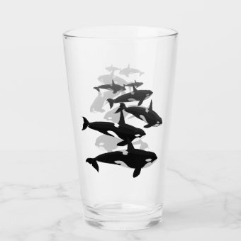 Orca Whale Glass Killer Whales Glasses Personalize | Zazzle