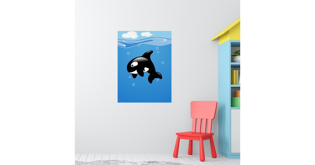 Orca Whale in Ocean Poster | Zazzle