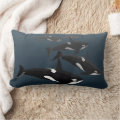 Orca Whale Pillow Killer Whale Art Throw Pillows | Zazzle