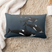 Orca Whale Pillow Killer Whale Art Throw Pillows | Zazzle