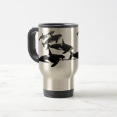 Orca Whale Travel Mug Personalize Killer Whale Mug | Zazzle