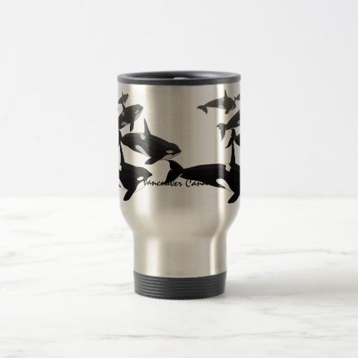 Orca Whale Travel Mug Personalize Killer Whale Mug | Zazzle