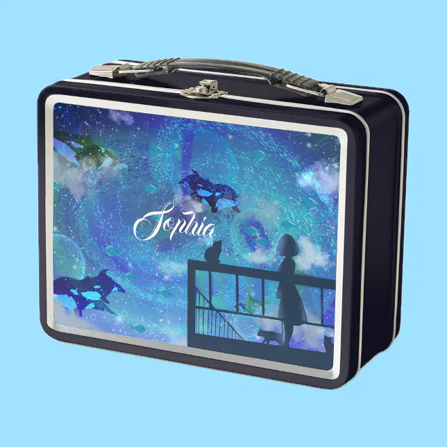Orca Whales Metal Lunch Box | Zazzle