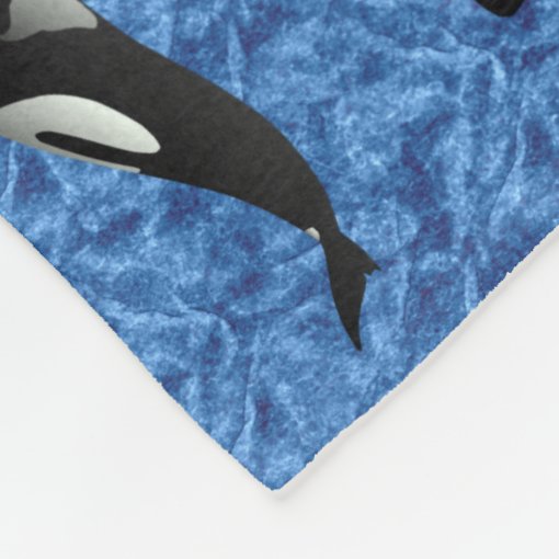 Orca Wild Killer Whale Pod | Personalized Fleece Blanket | Zazzle